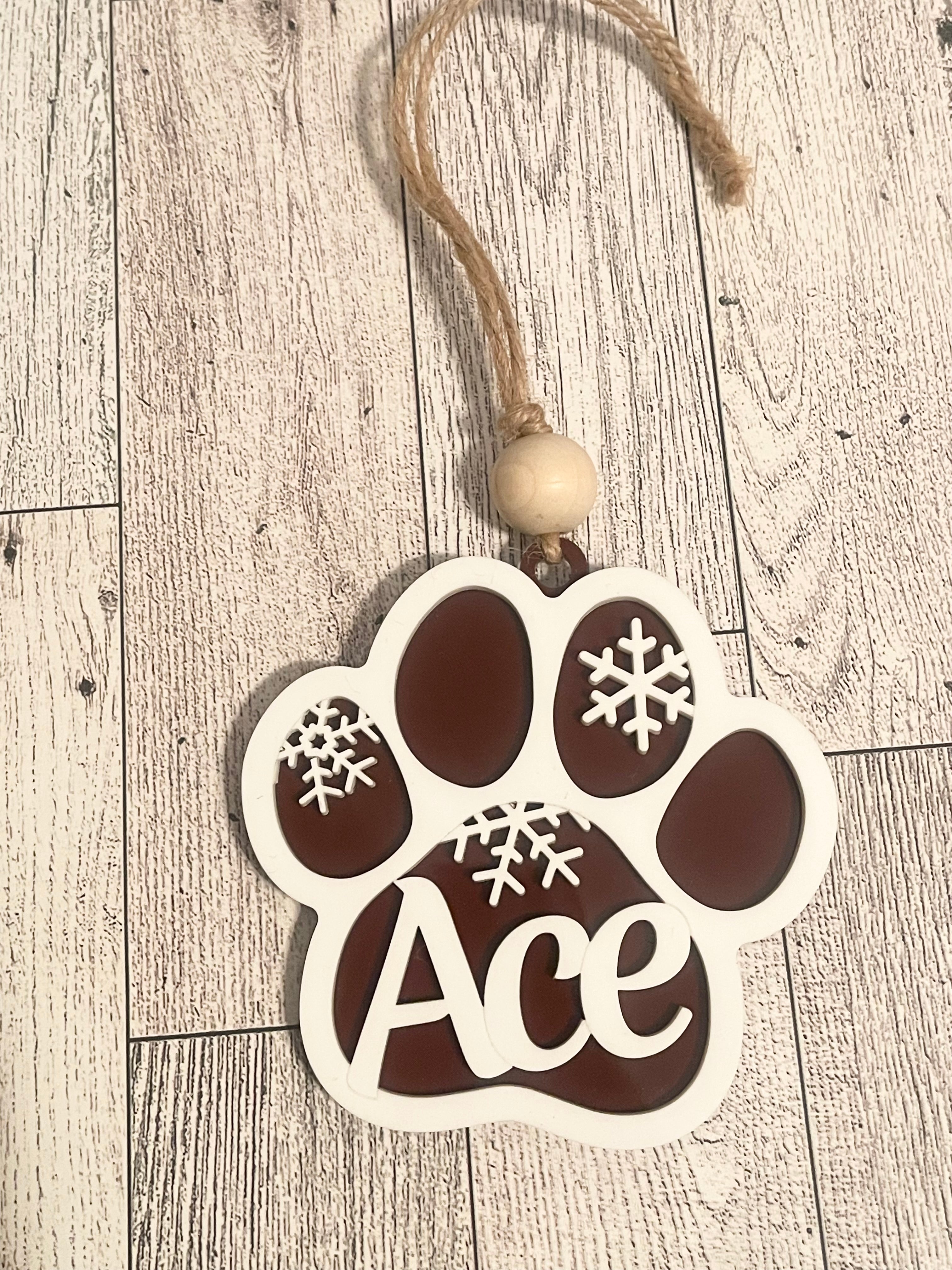 Dog Paw Ornament – D and S Blanks LLC