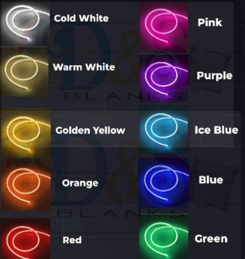 Double Line Custom Neon Flex – D and S Blanks LLC