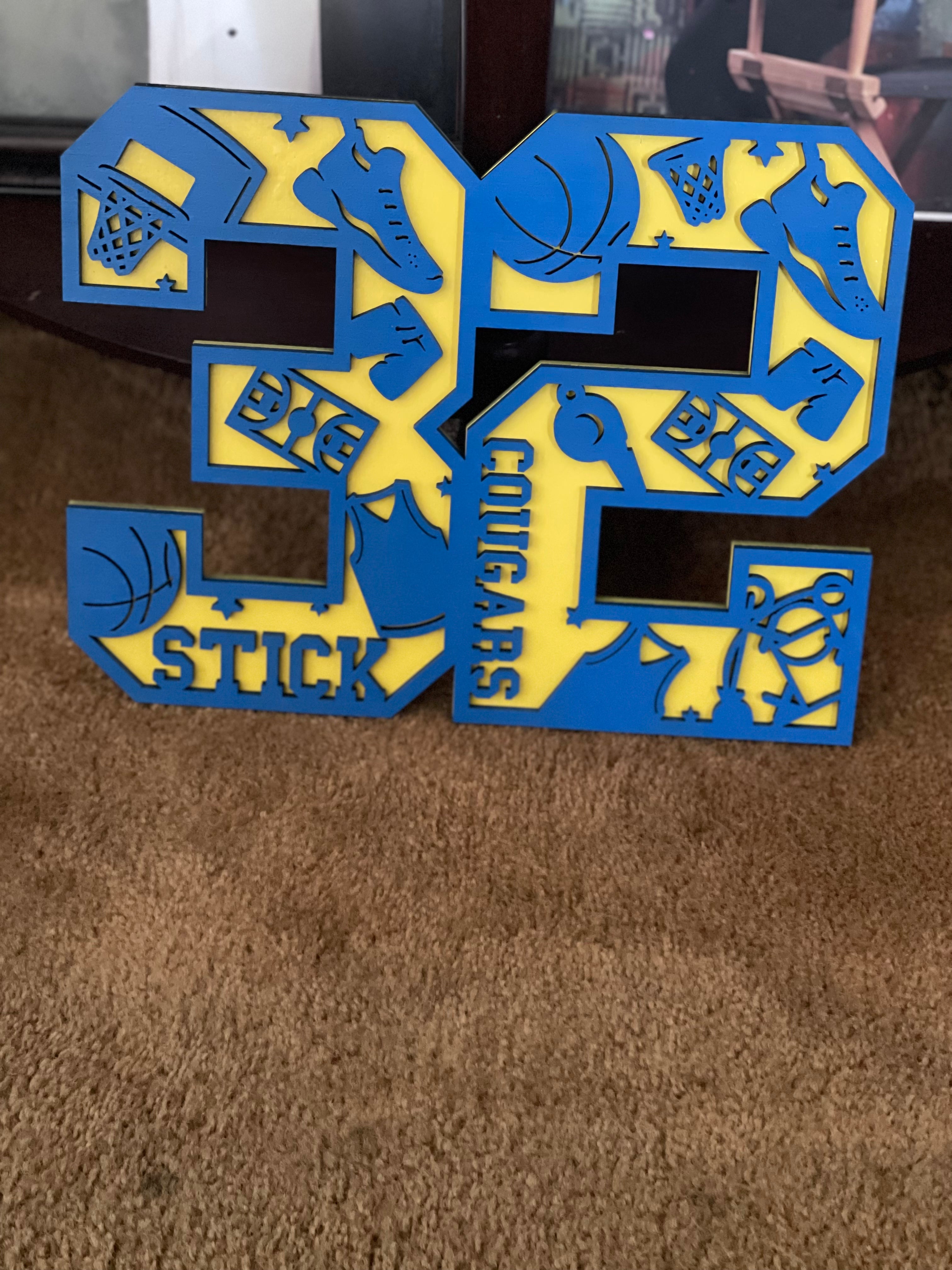 Double Stadium Letter or Number – D and S Blanks LLC